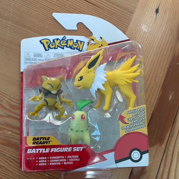 Pokemon | Toys | Pokmon Battle Figures Set With Abra Chikorita And ...